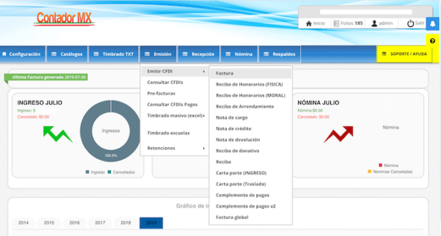 Factura Electrónica en Línea CFDI versión 4.0 - ContadorMx